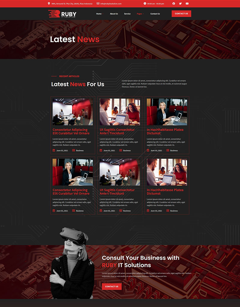 Ruby - IT Solutions Company Elementor Template Kit by Rometheme | ThemeForest